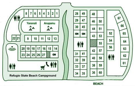 Refugio State Beach Camping Reservations Santa Barbara