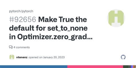Make True The Default For Settonone In Optimizerzerograd For 20 Release · Issue 92656