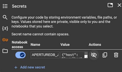 Configuration ApertureDB