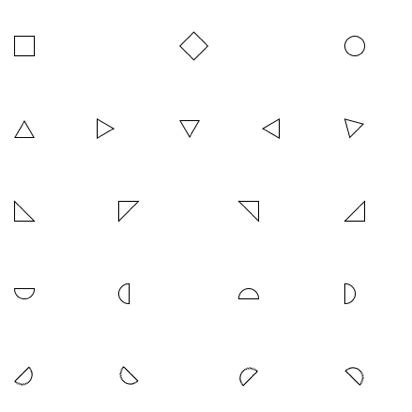 Shapes Used In Shape Test Download Scientific Diagram