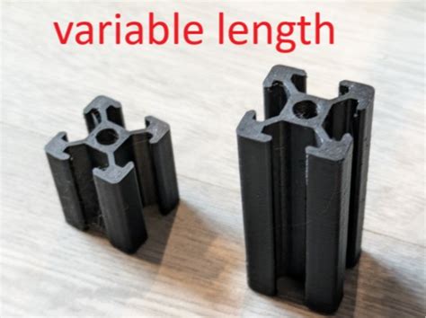 Variable Length 2020 Extrusion By L1076 Makerworld Download Free 3d Models