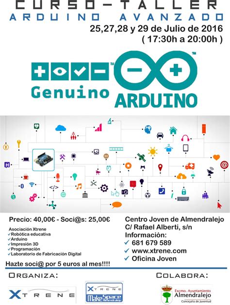 Taller Arduino Avanzado Fablab Xtrene Taller Arduino Avanzado Fablab Xtrene