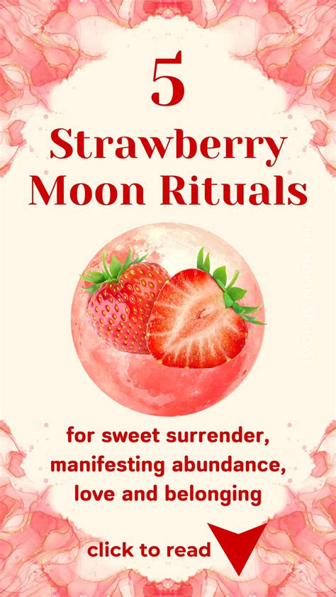 5 Sweet And Juicy Rituals For Junes Full Strawberry Moon The Moon School