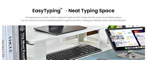 Cimetech Easytyping Kf10 Wireless Keyboard And Mouse Combo [silent Scissor Switch