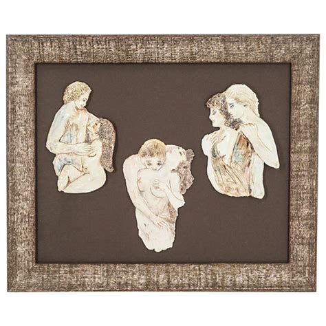At Auction Erotic Ceramic Mixed Media Wall Art