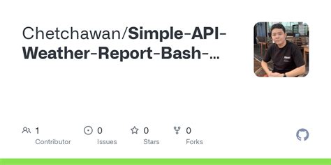 github chetchawan simple api weather report bash linux command line