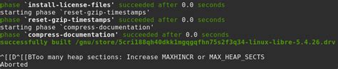 Too Many Heap Sections Increase Maxhincr Or Maxheapsects Rguix
