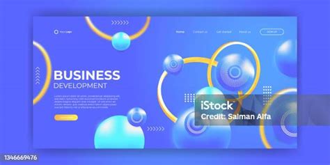 웹 사이트 템플릿 디자인 및 방문 페이지 라인 동적 모양 파란색 배경 앱 개발 모바일 Ui 템플릿에 대한 벡터 그림 0명에 대한