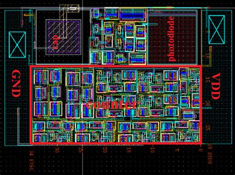 Layout Representation Of The Proposed Pfm Digital Pixel Sensor Layout Representation Of The Proposed Pfm Digital Pixel Sensor