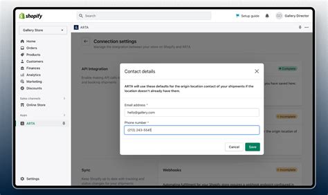 connection settings guides · arta