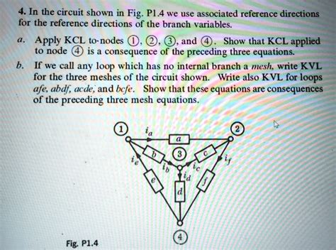 4 In The Circuit Shown In Fig P14 We Use Associated Reference