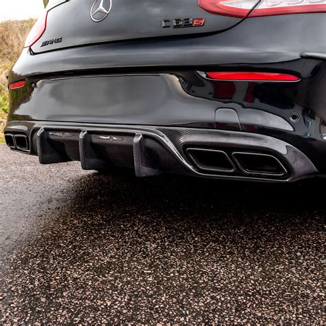 Mercedes C63 Amg Coupe W205 Carbon Fibre Oem Rear Diffuser Carbon