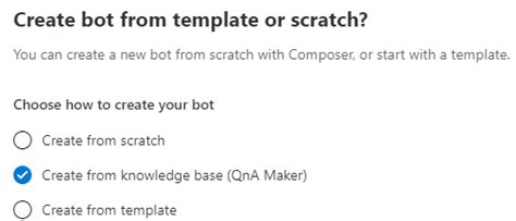 Can We Create A Root Bot From A Qna Maker Knowledge Base Template · Issue 5164 · Microsoft