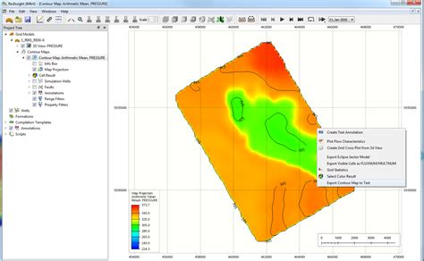 Contour Map Export ResInsight