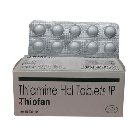 Thiamine Hcl Tablets At ₹ 68stripe Maigal Ganj Id 22930303073