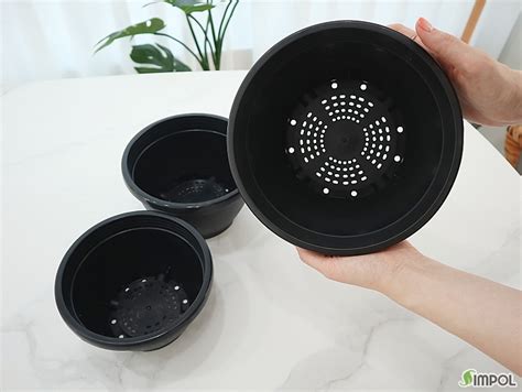 원형 플라스틱화분 관엽식물 분갈이 창화분 플분 화분자재류 심폴