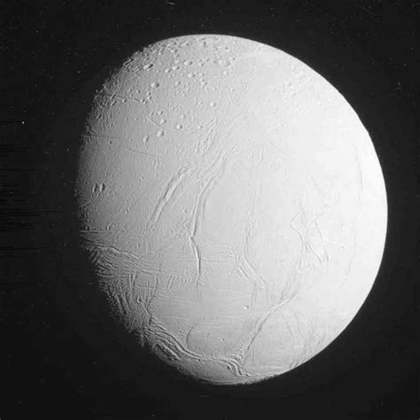 Saturns Geyser Moon Enceladus Shines In Close Flyby Views Astronomy