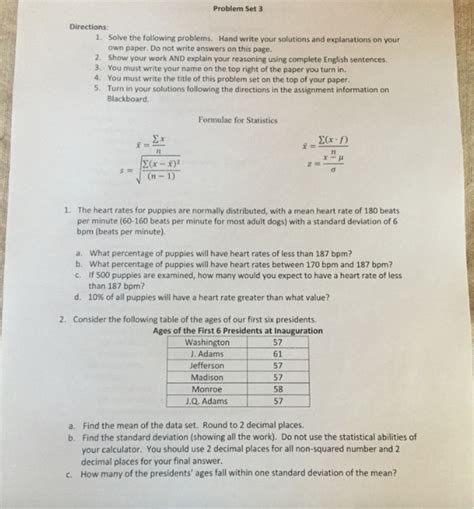 Solved Solve The Following Problems Hand Write Your