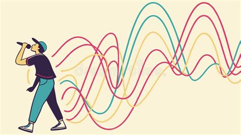 Sound Wave Illustration Audio Frequency Music And Sound Abstract Vector Design Generative Ai