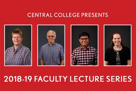 Central Announces 2018 19 Living In Community Faculty Lecture Series
