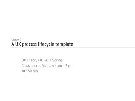 PDF Lecture 2 A UX Process Lifecycle Template DOKUMEN TIPS