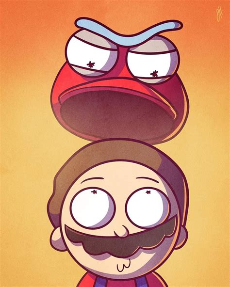 Joe Hogan On Instagram Rickandmorty Meets Marioodyssey Just For Fun Ricksanchez