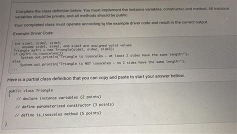 Solved Rubric Points Criterion 1 Methods Is Public 1 Methods