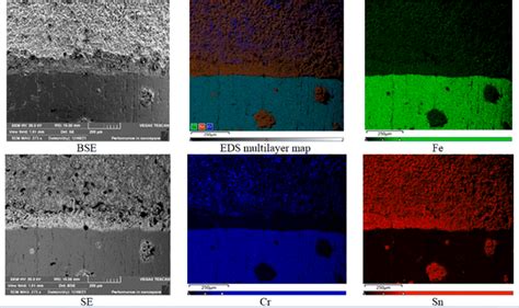 Micrographs Of Area 2 And Elemental Eds Mapping Download Scientific