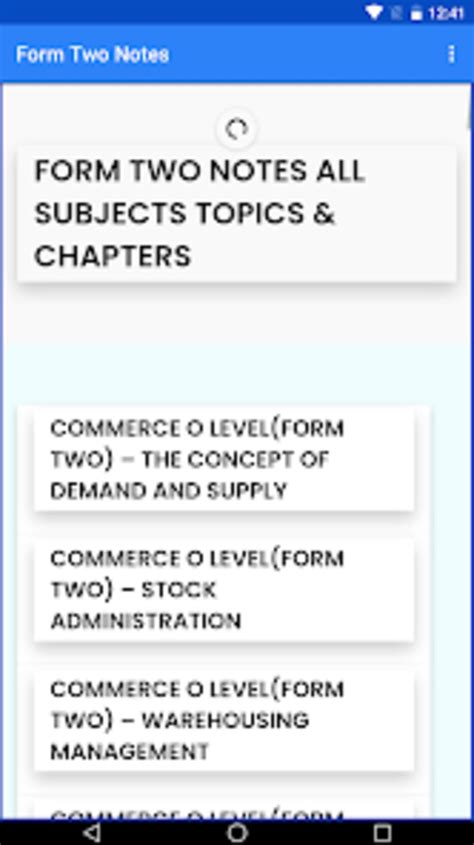 Form 2 Notes All Subjects For Android Download