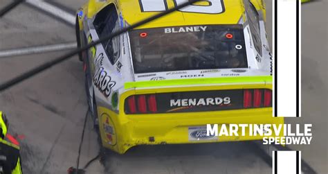 Ryan Blaneys Day Turns South With Late Penalty At Martinsville Nascar