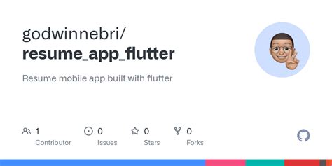 github godwinnebri resume app flutter resume mobile app built with flutter