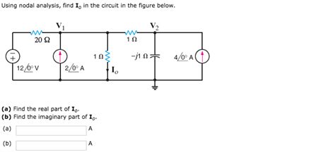 solved using nodal analysis find i0 in the circuit in the
