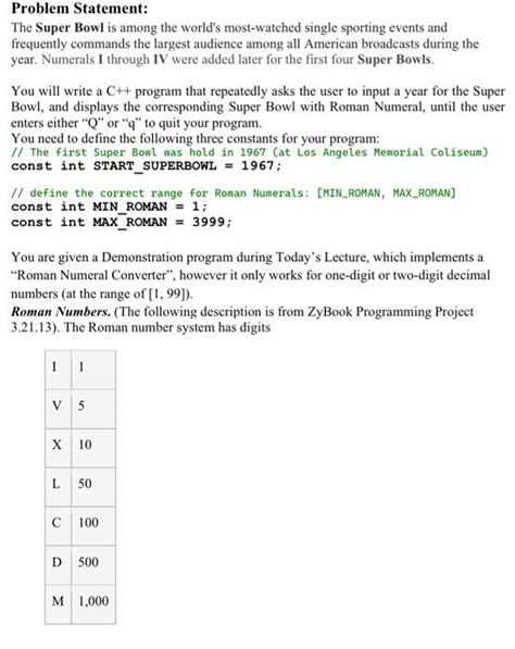 Solved Problem Statement The Super Bowl Is Among The
