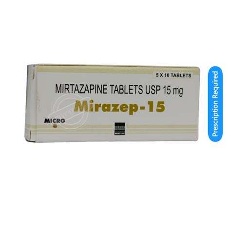 Mirazep 15mg Rs 69 84 Mycare Lk Sri Lanka