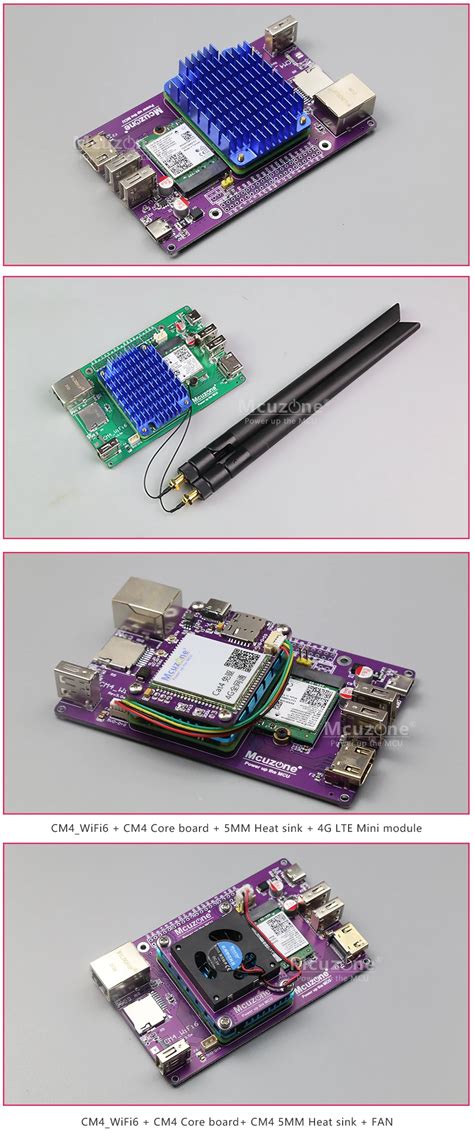Custom Cm4 Based Wifi6 Wifi 6e Expansion Boardraspberry Pi Compute Mo Lonten Tech