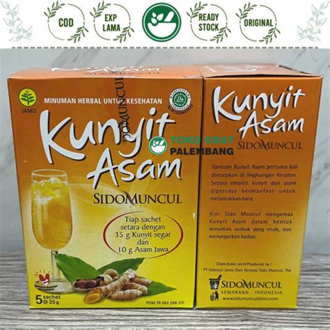Jual Sidomuncul Kunyit Asam 5pcs Sido Muncul Minuman Kunyit Asem Jawa Haid Kota Bandung Toko