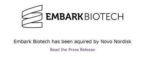 持续壮大，诺和诺德512亿美元收购embark Laboratories 药时代drugtimes