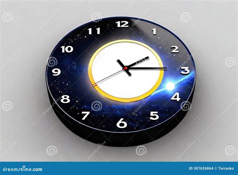 3d Home Clock Design Depicting Day And Night With Sun And Moon On A
