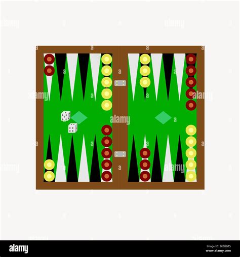 Backgammon Game Clipart Illustration Vector Stock Vector Image And Art