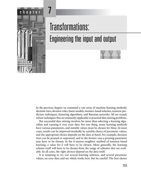 data mining practical machine learning tools and techniques chapter 7
