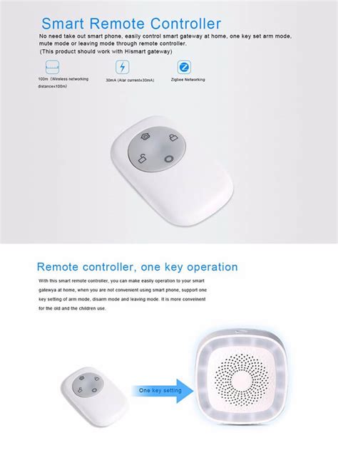 Zigbee Remote Controller For Smart Home Fire Security Factory More Than 15 Year