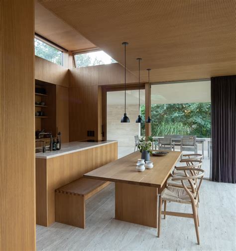 Hawthorn Trees Growing Through The Decking
