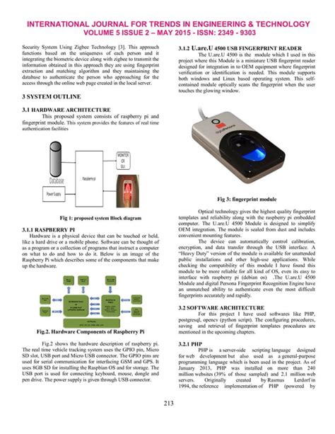 Biometrics Authentication Using Raspberry Pi Pdf