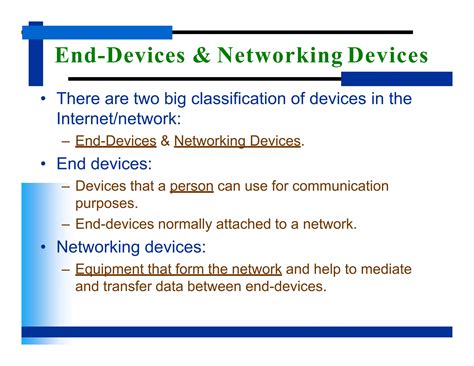 Introduction To Network Devices And Addressing Schemes Pptx