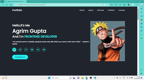 Agrim Gupta On Linkedin Internship2023 Portfoliowebsite Codsoft