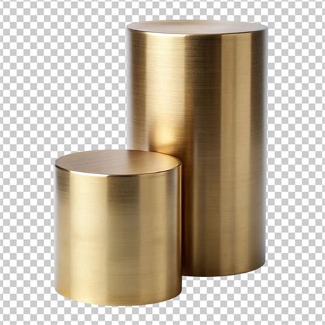 Premium Psd A Brass Cylinder With A Large Cylinder And A Large Png