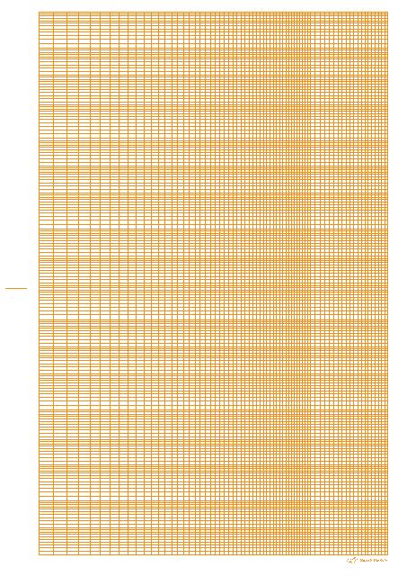 Orange Logarithmic Graph Paper Template 6 Decades Download Printable