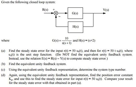 solved given the following closed loop system r s y s