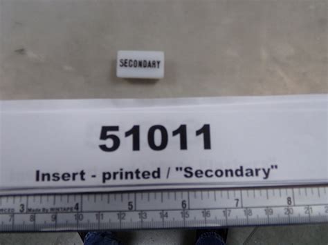 Insert Secondary White Switch Label Window Riverside Manufacturi