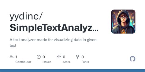 Github Yydincsimpletextanalyzer This Is A Text Analyzer Made For